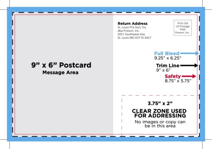 Postcard Sizes | Presort Inc.